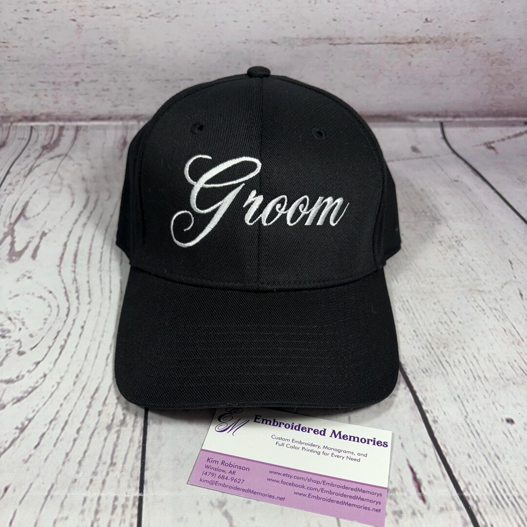 Groom Embroidered Structured Hat Wedding Hat Bachelor Party Hat - Etsy