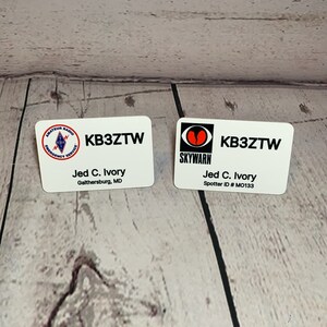 Ham Radio Name Badge With Callsign / Amateur Radio Custom Call Sign ...