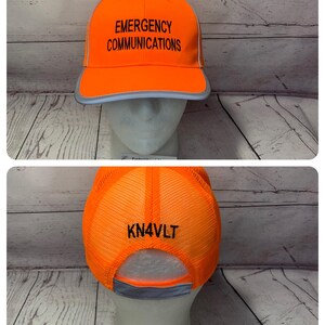 Emergency COMMUNICATIONS or MANAGEMENT Hat Ham Radio Callsign Hats ...