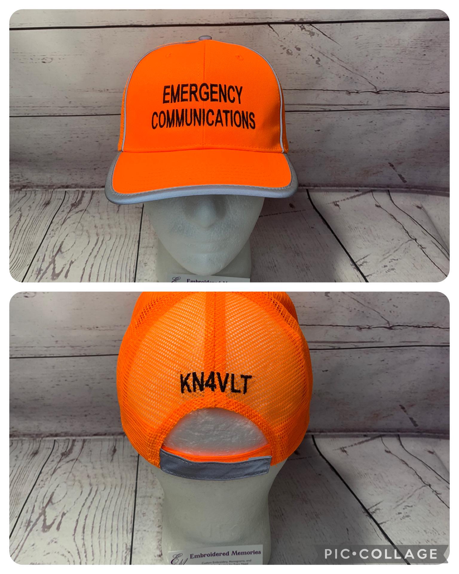 Emergency COMMUNICATIONS or MANAGEMENT Hat Ham Radio Callsign Hats ...