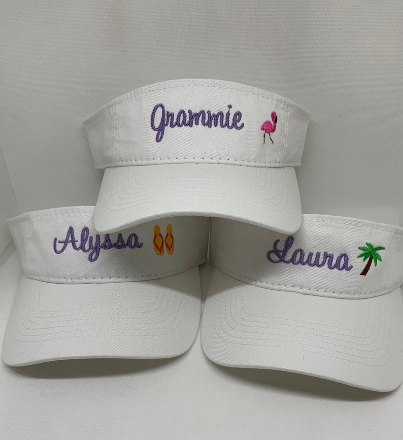 Custom Text & Mini Design Custom Visor Mens Visor Womens Visor - Etsy