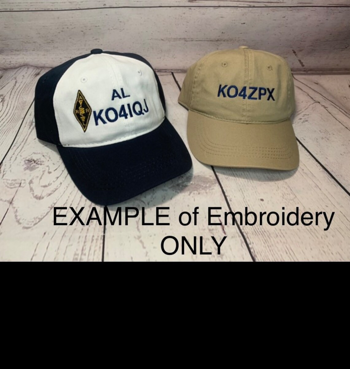 Ham Radio Embroidered Callsign Hat Amateur Radio Hats Custom - Etsy
