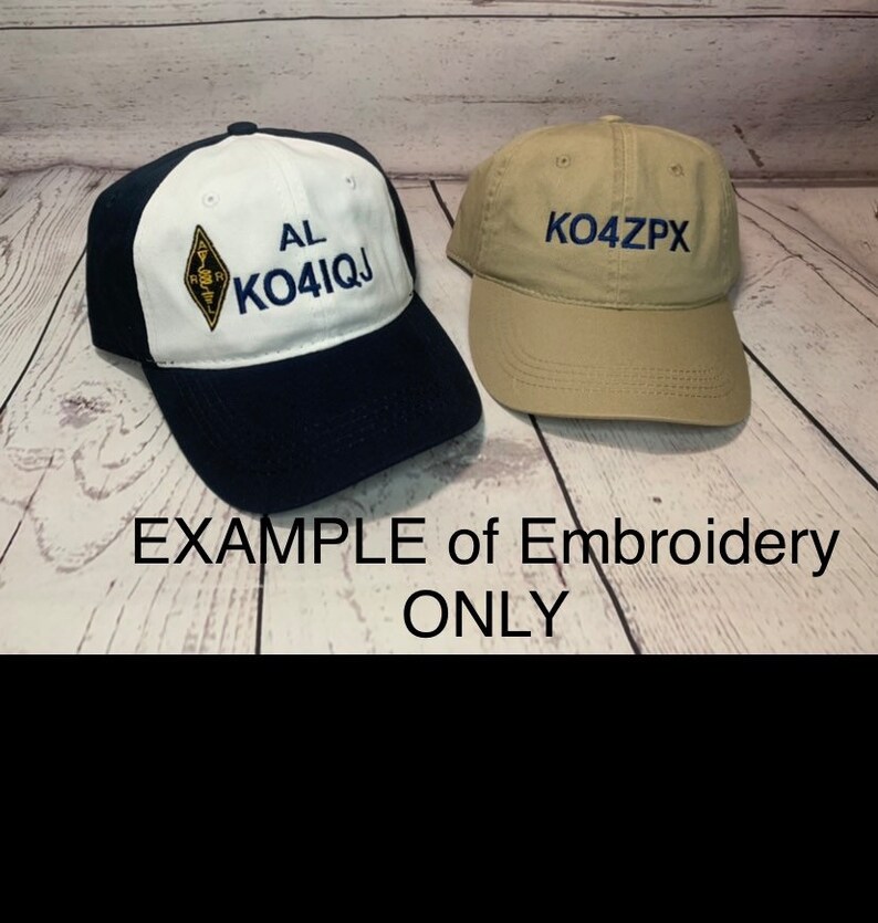 Ham Radio Embroidered Callsign Hat Amateur Radio Hats Custom - Etsy