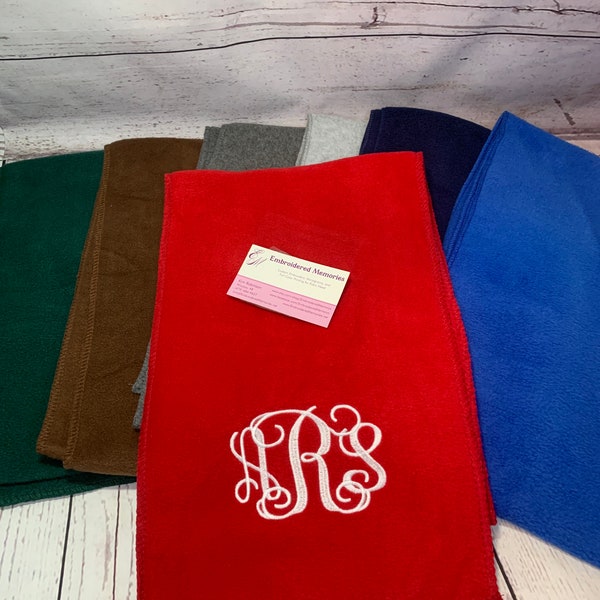 Monogrammed Scarf - Etsy