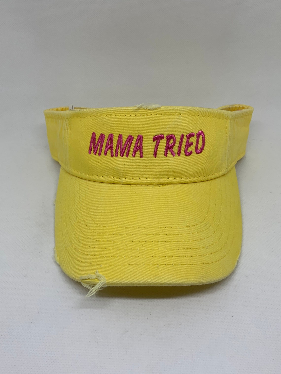 Custom Text Distressed VISORS Embroidered Visor | Etsy