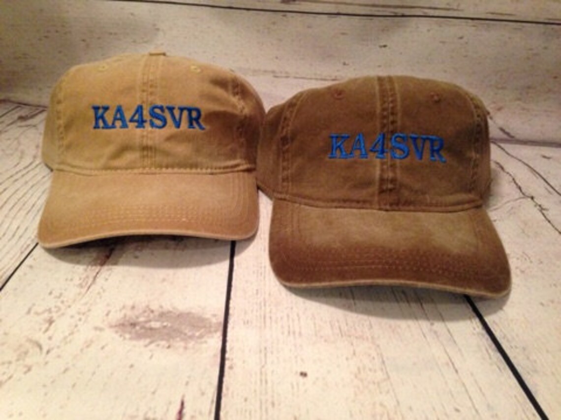 Ham Radio Embroidered Callsign Hat Amateur Radio Hats Custom - Etsy