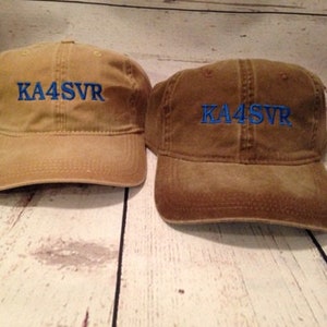 Ham Radio Embroidered Callsign Hat Amateur Radio Hats Custom - Etsy