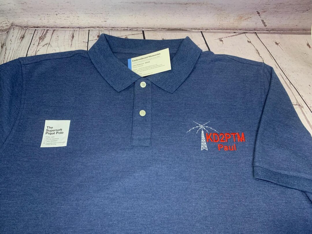 Ham Radio Callsign Shirt Polo Amateur Radio Fathers Day Ham Radio Gifts ...