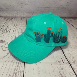 Cactus Embroidered Hat - Etsy