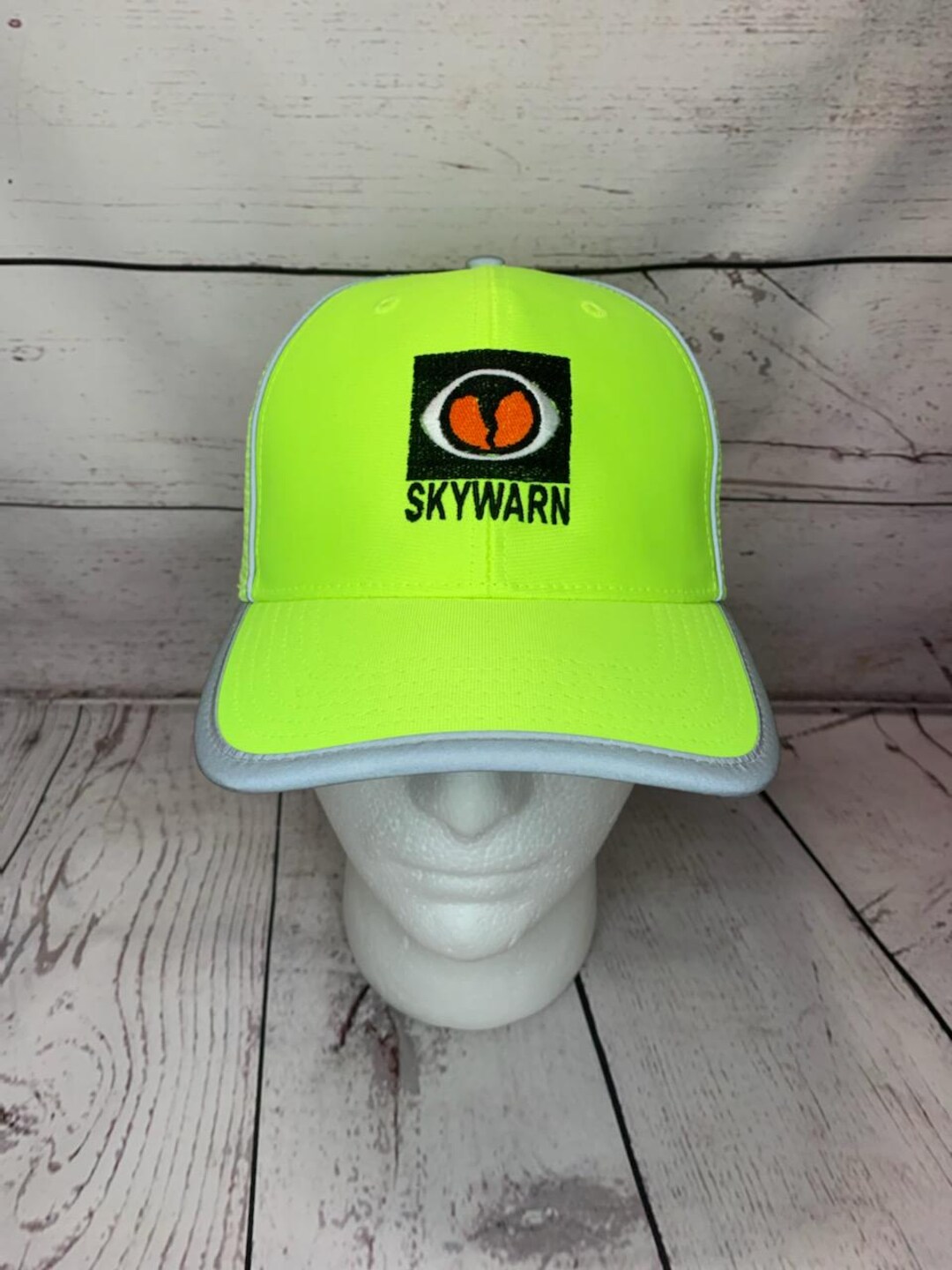Embroidered Skywarn Storm Spotter High Vis Hat With Callsign on Back ...