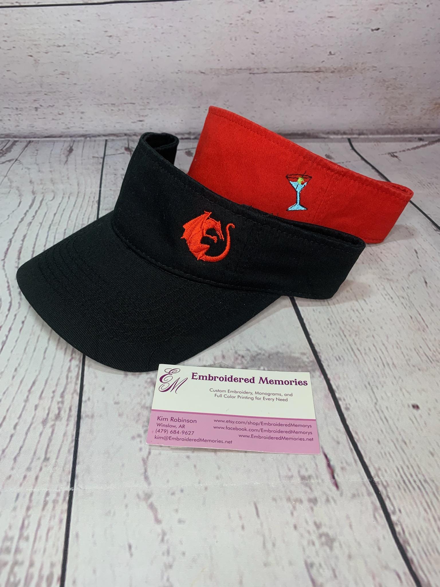 VISOR With Embroidered Mini Design Custom Visor Mens Visor Womens Visor ...
