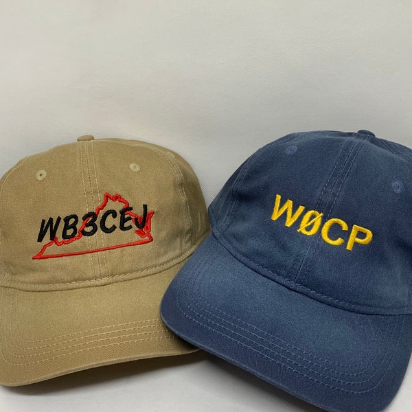 Embroidered Cap Ham Radio - Etsy