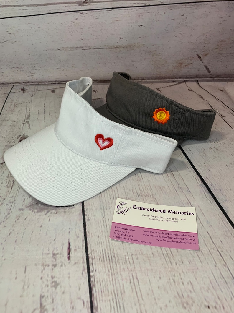 VISOR With Embroidered Mini Design Custom Visor Mens Visor - Etsy