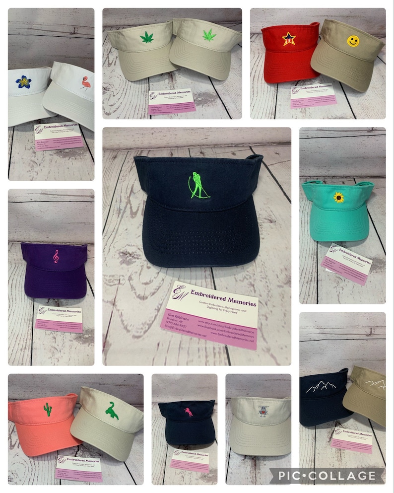 VISOR With Embroidered Mini Design Custom Visors Mens Visor - Etsy