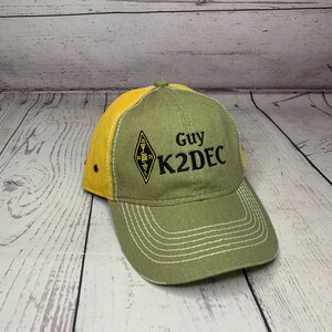 Ham Radio Embroidered Callsign Hat Amateur Radio Hats Custom Embroidery ...
