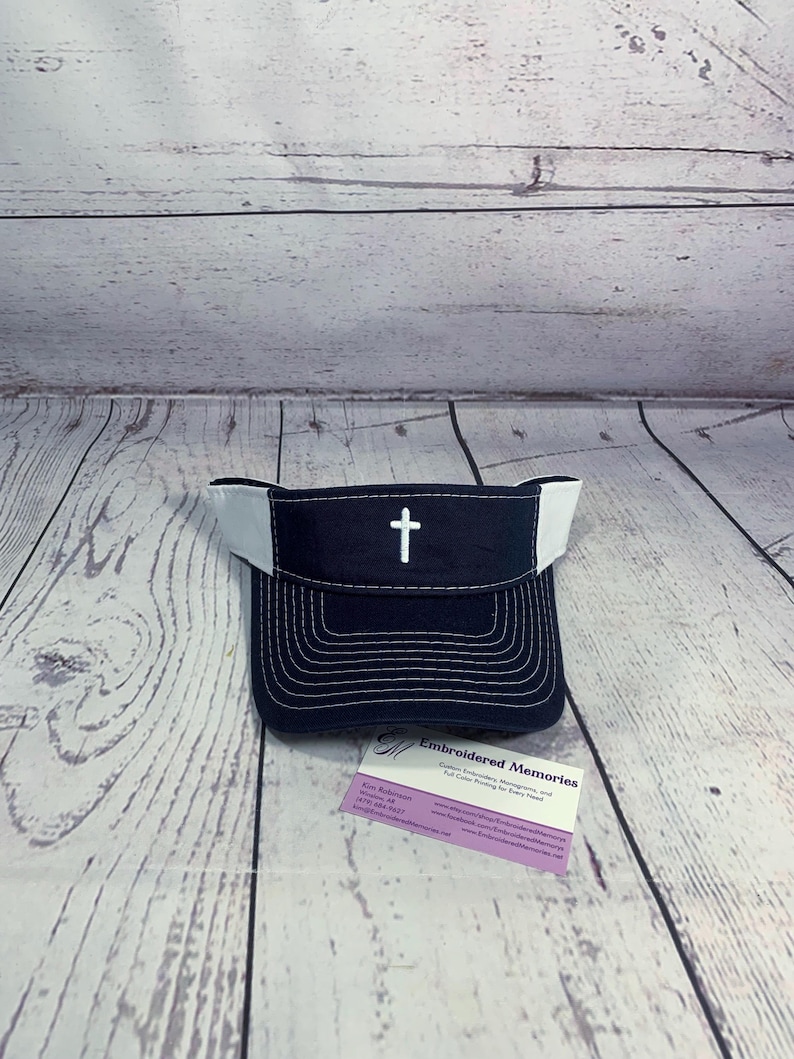 Cross Visor Embroidered Cross Custom Visors Embroidered Visors ...