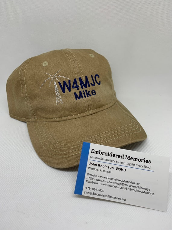 Ham Radio Embroidered Callsign Hat Amateur Radio Hats Custom | Etsy