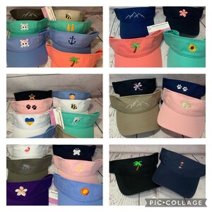 Embroidered Mini Design Visor Halloween Custom Visors Mens Visor Womens ...