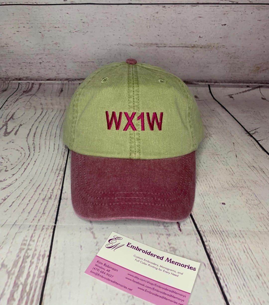 Ham Radio Callsign Hat. Custom Text Monogrammed Embroidered Hat - Etsy