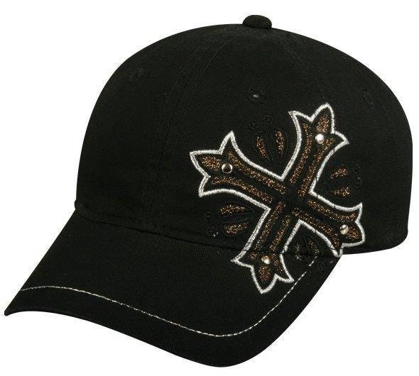 Ladies Fit Embellished Cross Black Hat Monogrammed Hats - Etsy UK