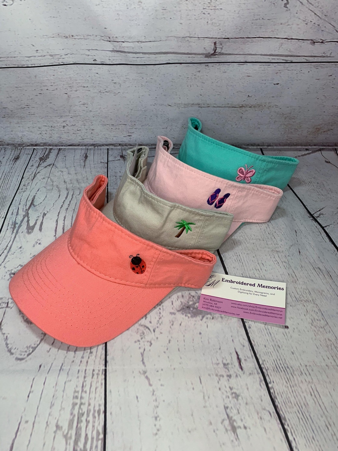 VISOR With Embroidered Mini Design Custom Visor Mens Visor Womens Visor ...