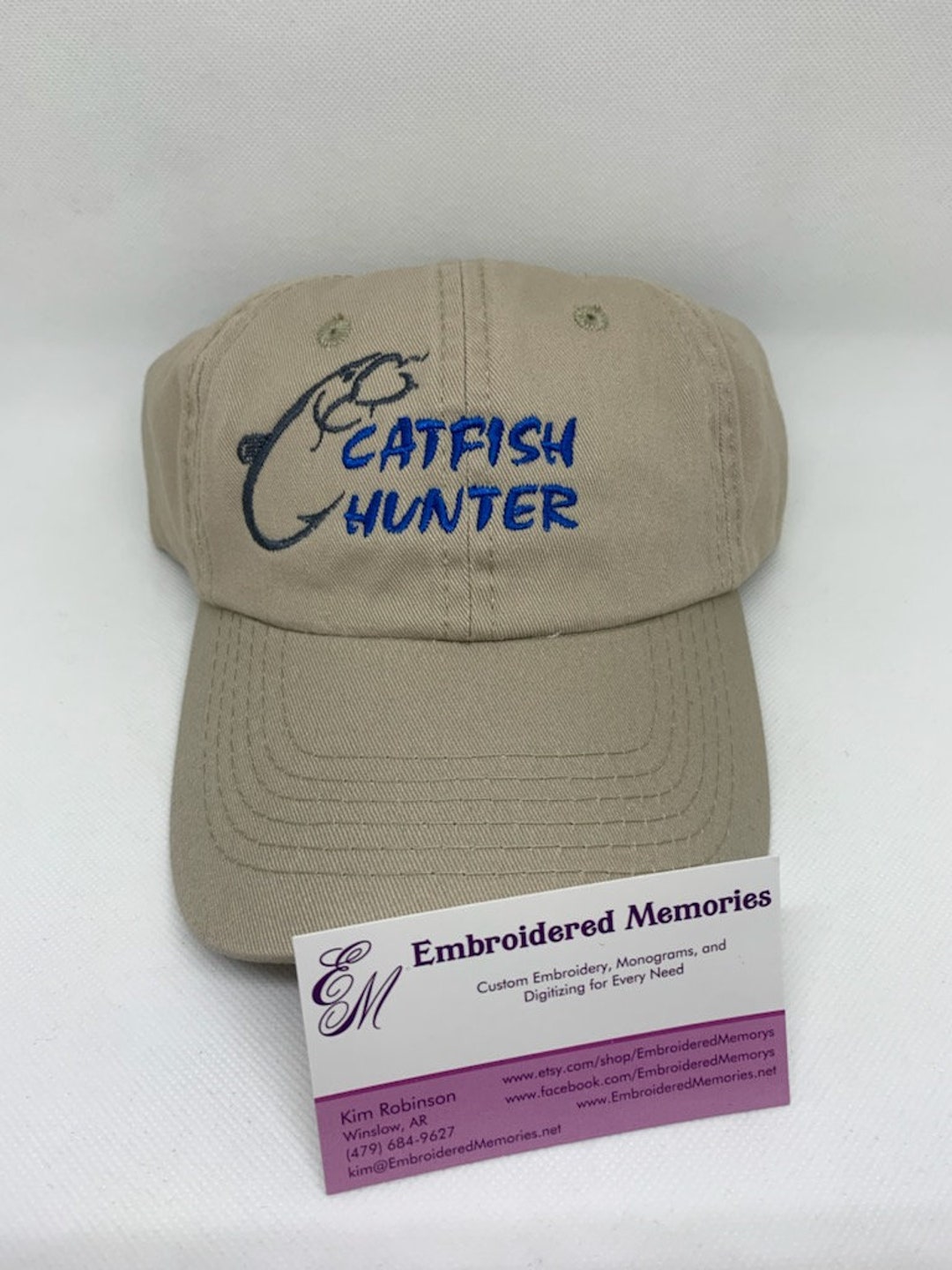 Catfish Hunter Embroidered Hat - Etsy