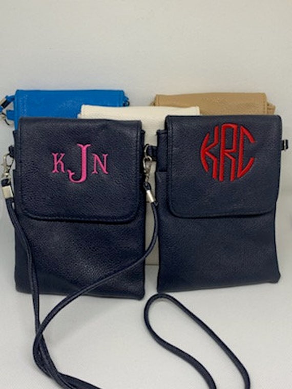 Monogrammed Crossbody Bag Personalized Bag Monogrammed Purse | Etsy