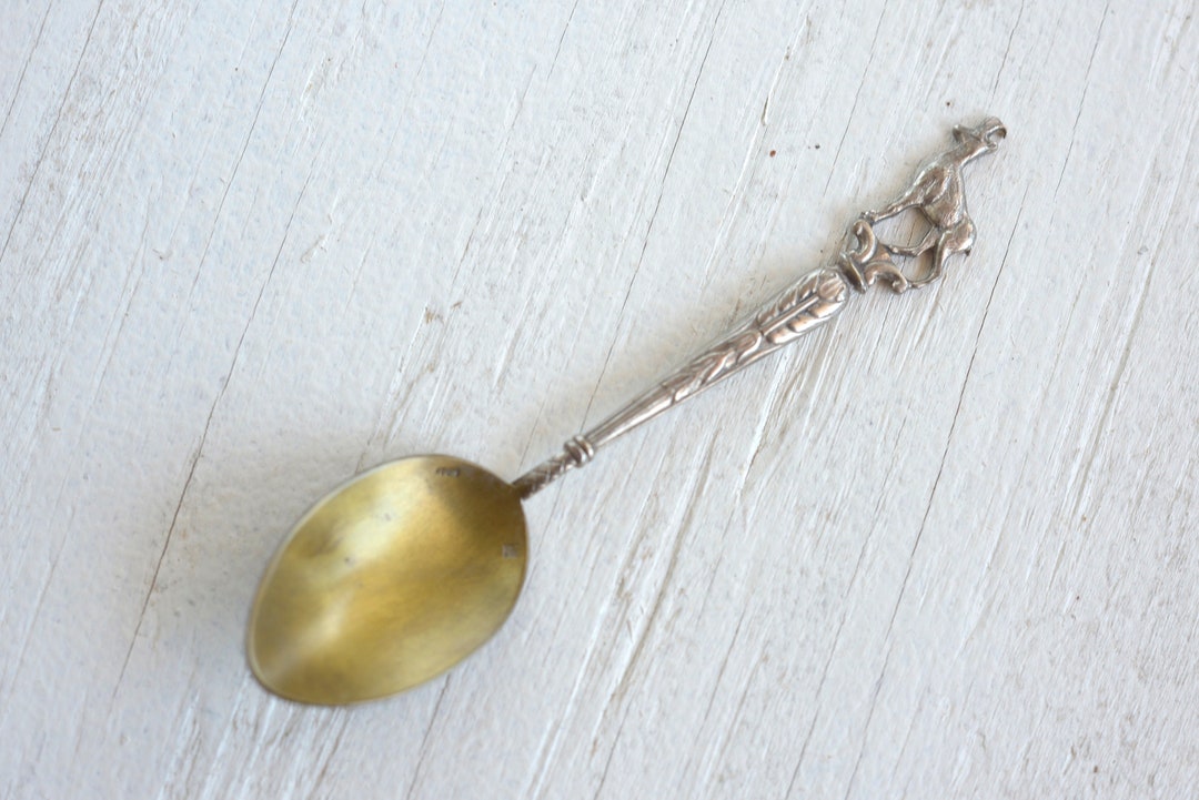 Silver Spoon With Deer Antler - Etsy