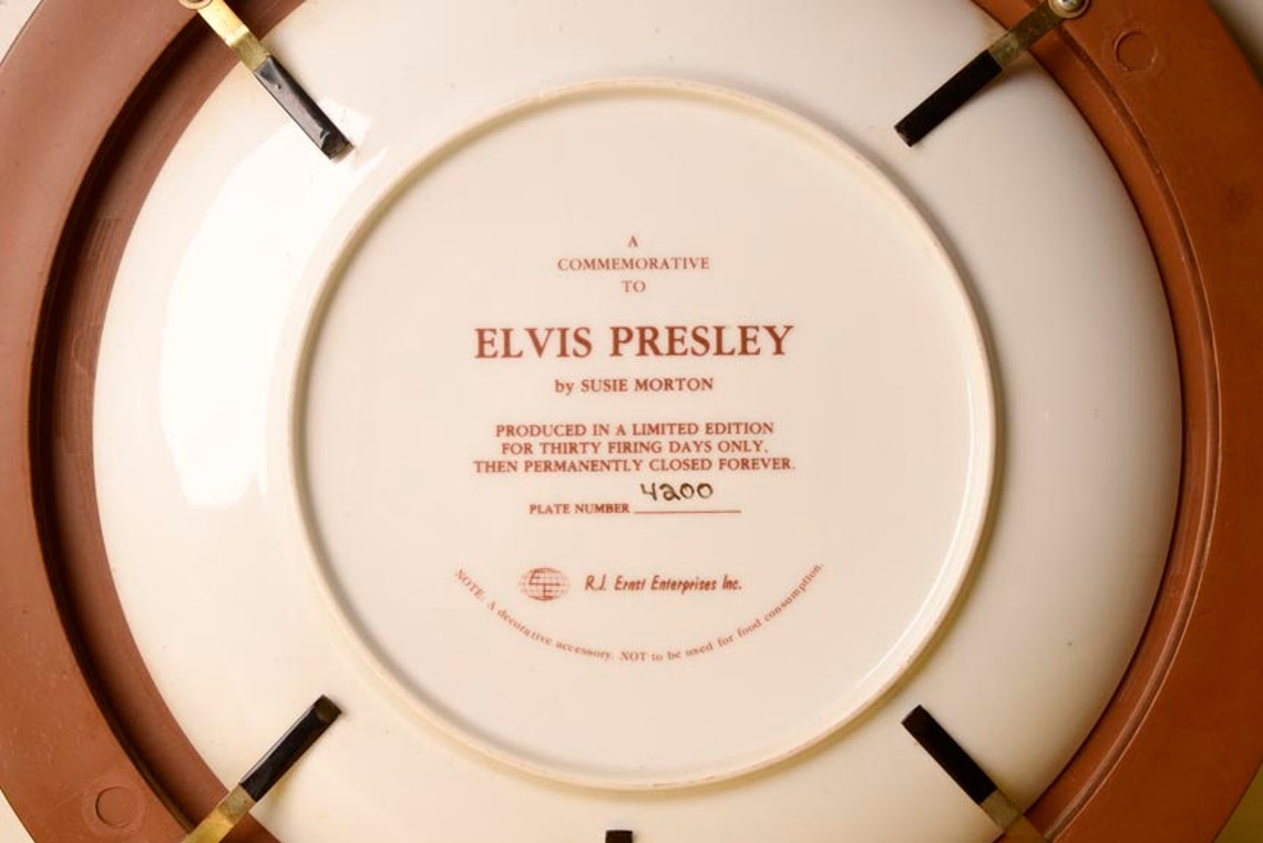 Limited Edition Elvis Presley Collector Plate - Etsy