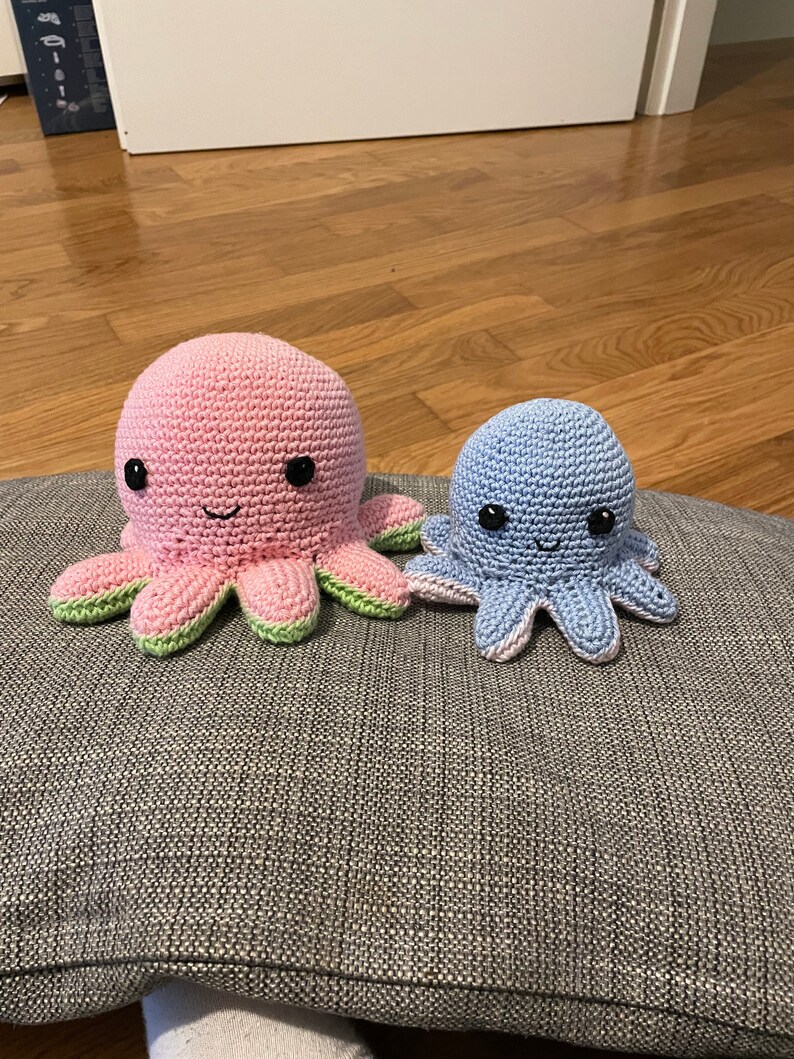 Reversible Octopus Crochet Pattern Pdf in Two Sizes for Baby - Etsy