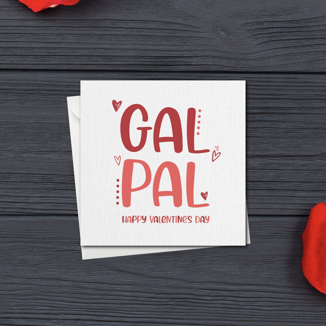 Galentines Day Card Valentines Day Gal Pal Happy Galentines Friends ...