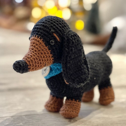 Pdf Crochet Pattern OSCAR the WEINER DOG english Only - Etsy