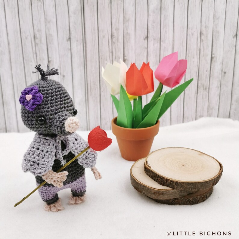 Crochet Pattern: Albertine the Mini Mole - Etsy