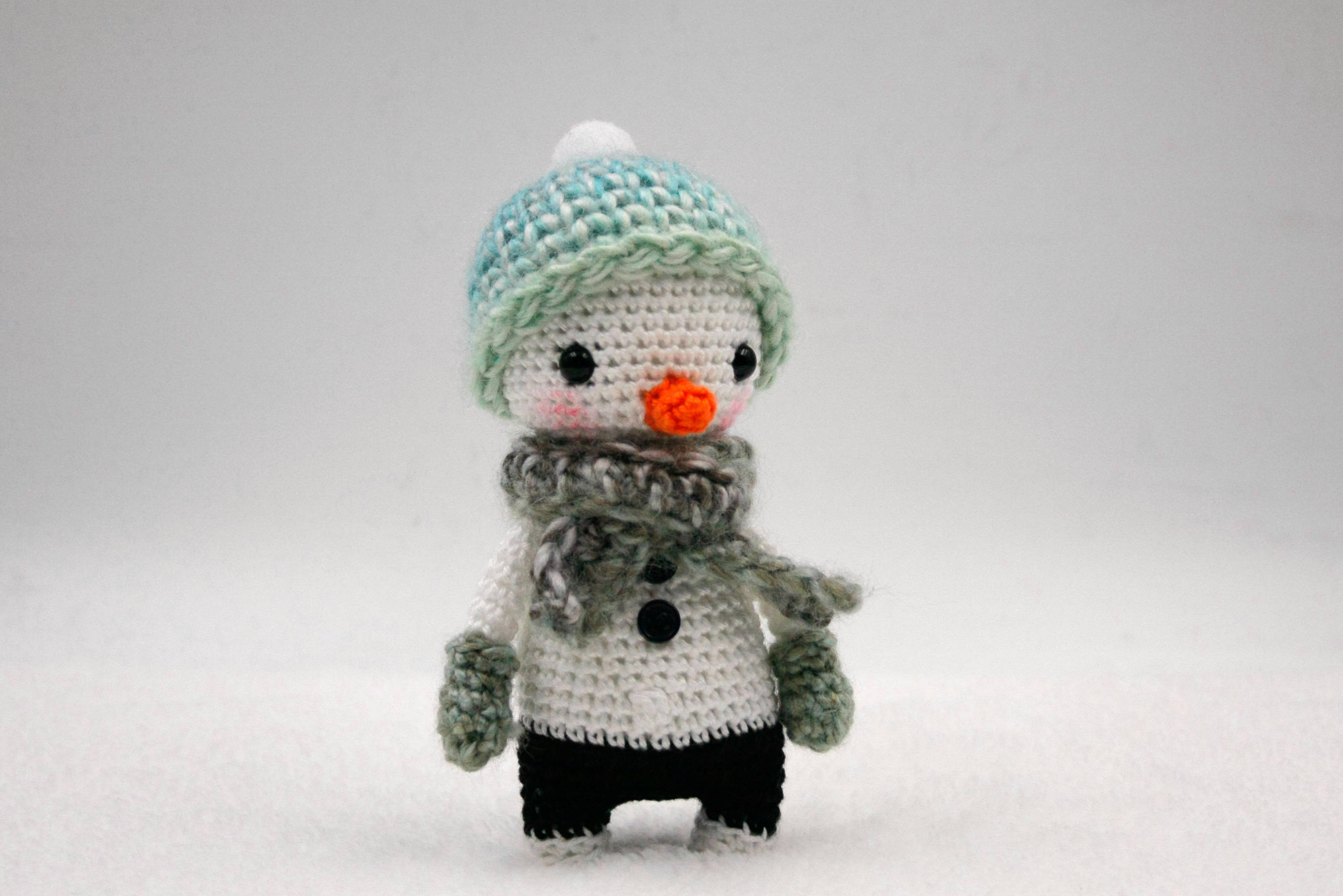 Patron au crochet: Larry le mini bonhomme de neige - Etsy France