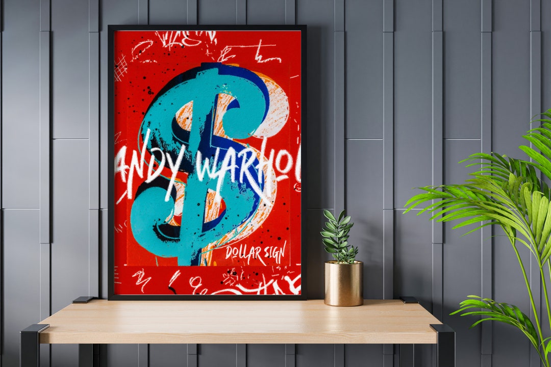 Andy Warhol Digital Art Work // Printable // JPG // PDF // Dollar Sign ...