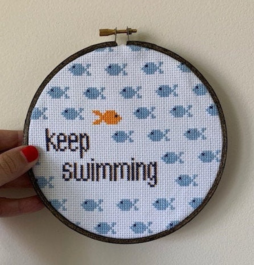 Keep Swimming - Cross Stitch PDF Pattern - Etsy
