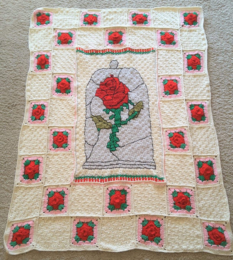 Rose Blanket Crochet Pattern Only - Etsy