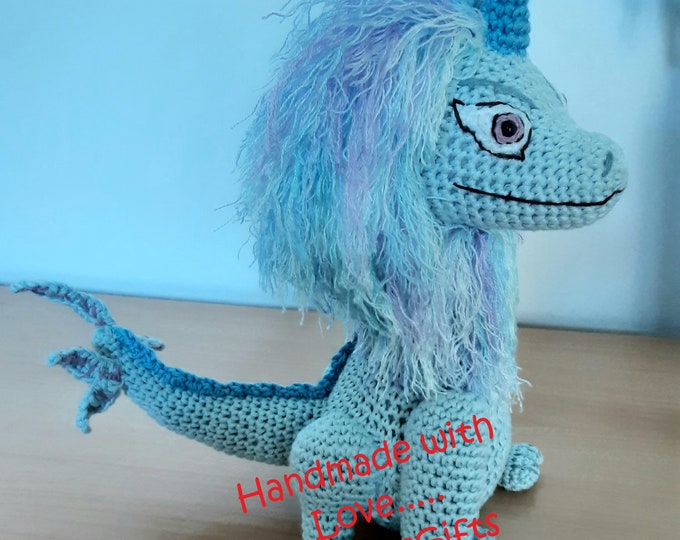 Blue Water Dragon US PDF Crochet Pattern (english) - Etsy Canada