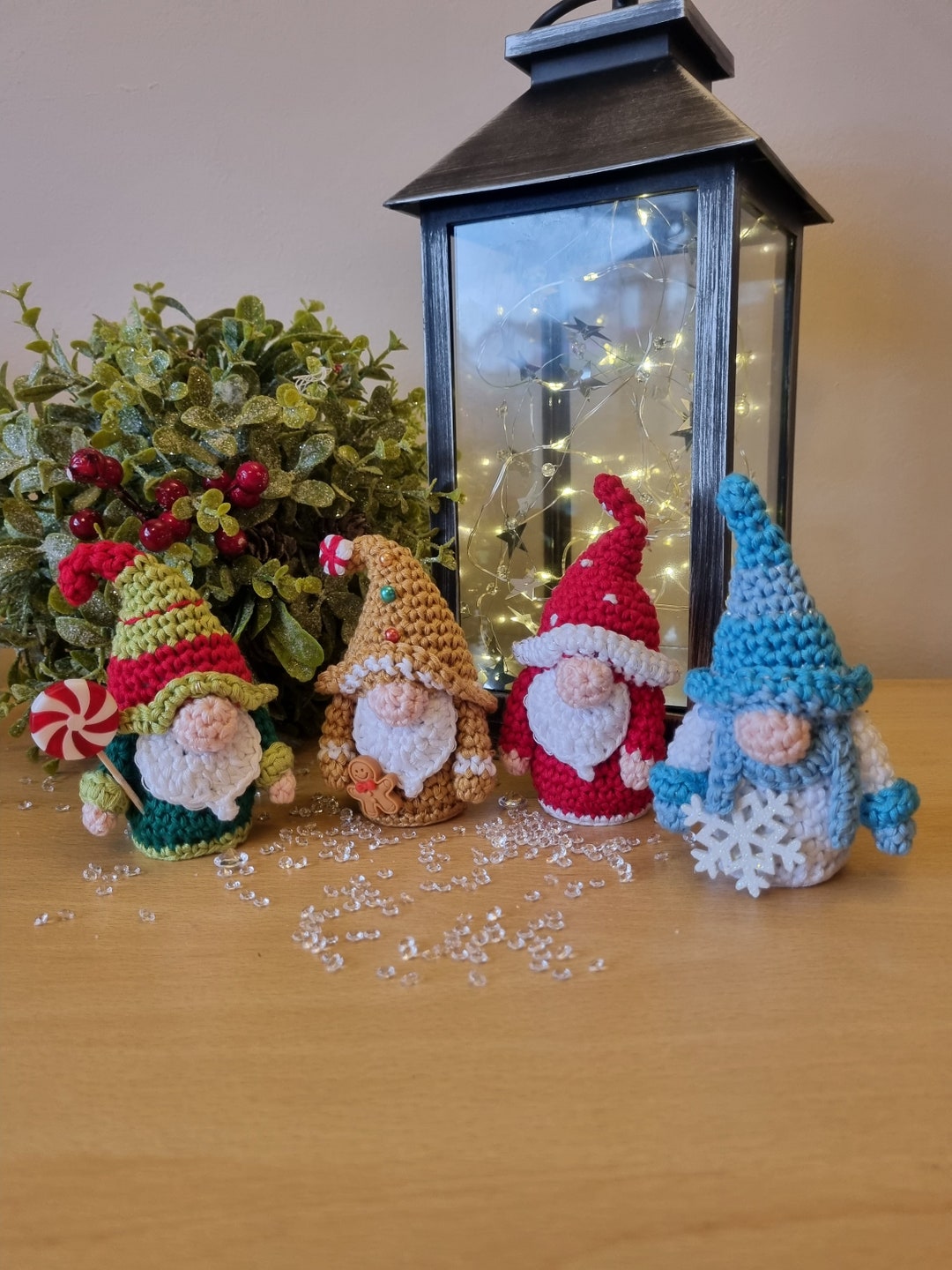 Mini Christmas Gonks - Crochet Pattern Only - US Terminology ...