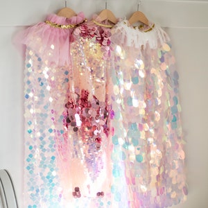 Rose Gold Sequin Cape, Shimmer Princess Cape, Accessories - Etsy