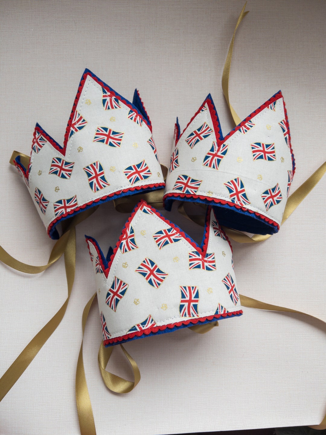 Union Jack Crowns Coronation Crown Fabric Crown Royal Tea - Etsy UK