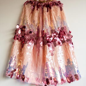 Rose Gold Sequin Cape, Shimmer Princess Cape, Accessories - Etsy