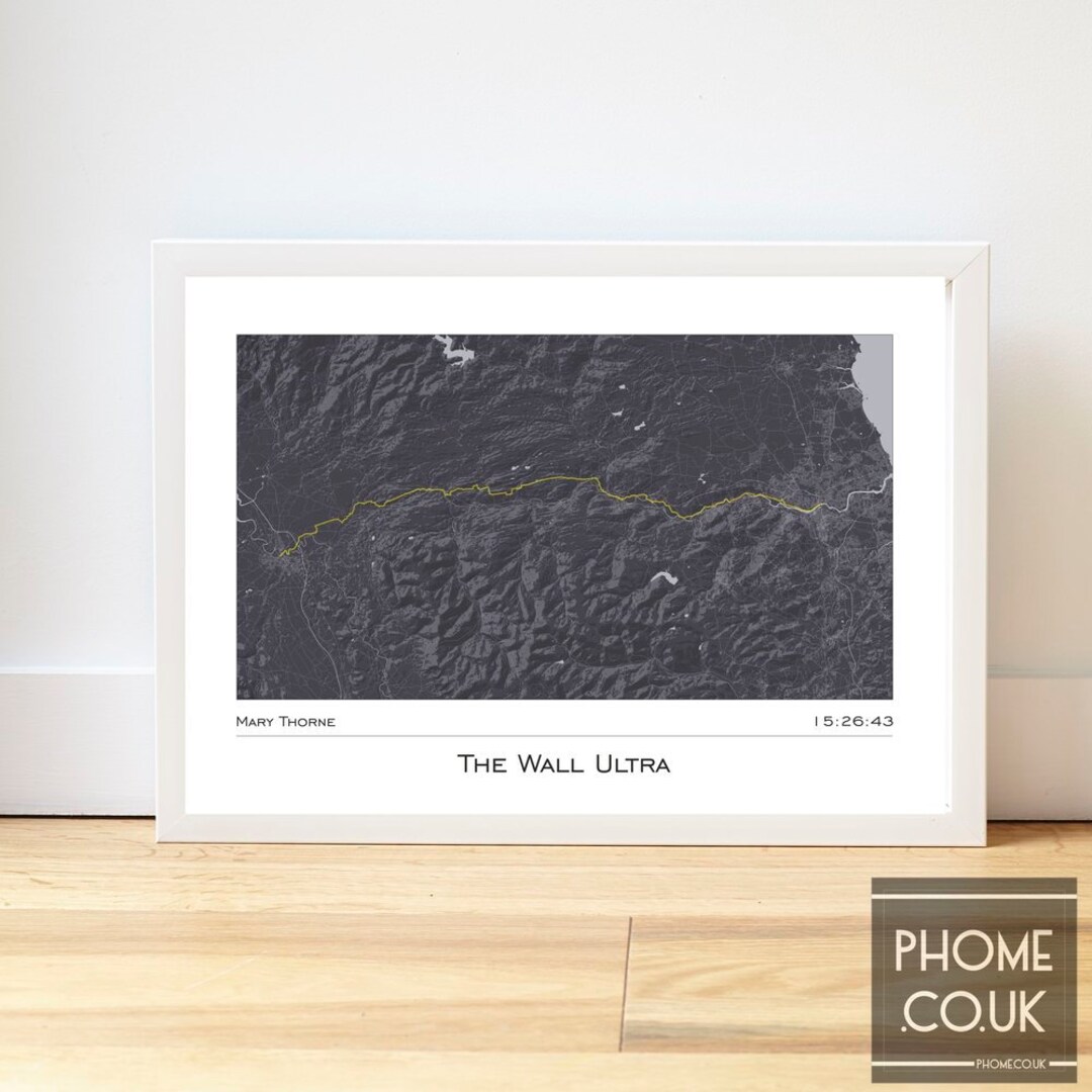 The Wall - Ultra Marathon Finisher's Print Gifts for Ultra Runners ...