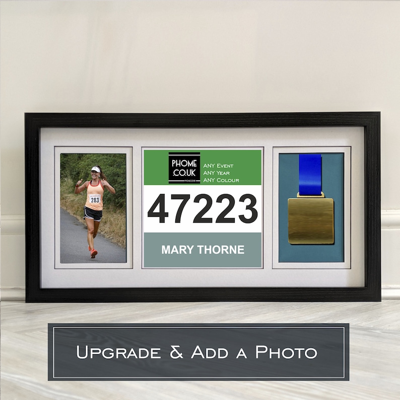 London Marathon Medal Display Frame With Photo Gift for | Etsy