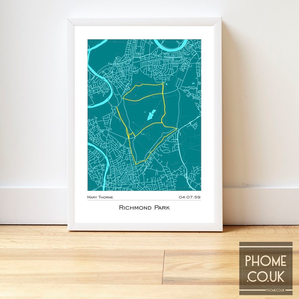 GPX Mapmyrun Strava Print Route Map Print Gift for | Etsy UK