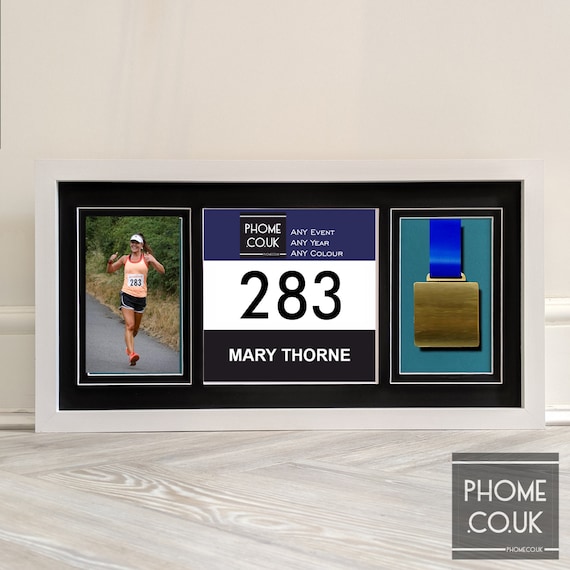 Race Medal And Bib Frame