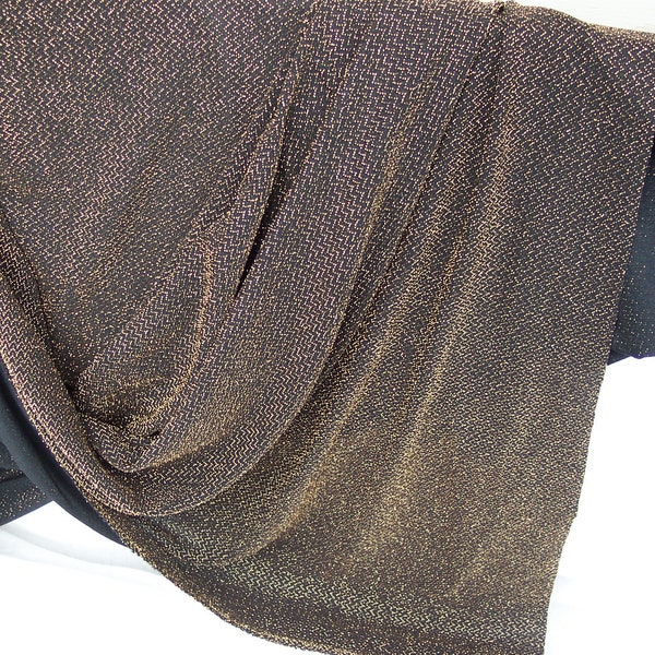 Metallic Gold Knit Fabric - Etsy