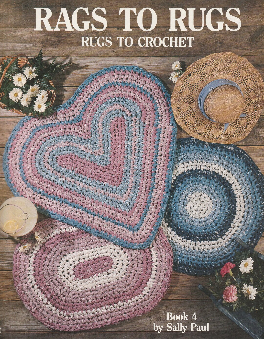 3 Crocheted Rag Rug Patterns for Digital Download - Etsy