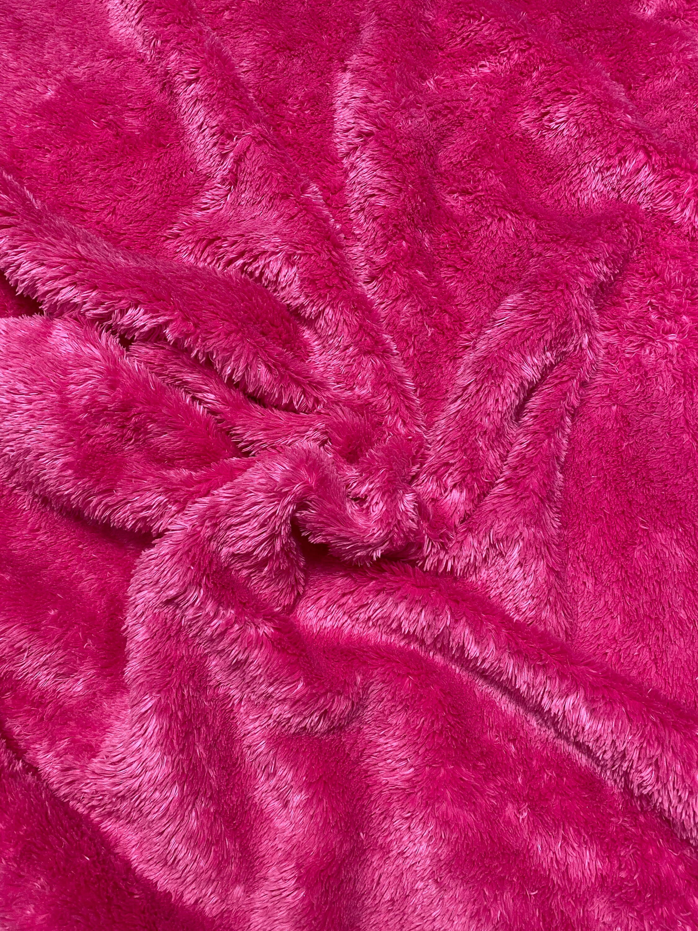 Deep Pile Hot Pink Faux Fur Fabric: Sold by the 1/2 Yard - Etsy