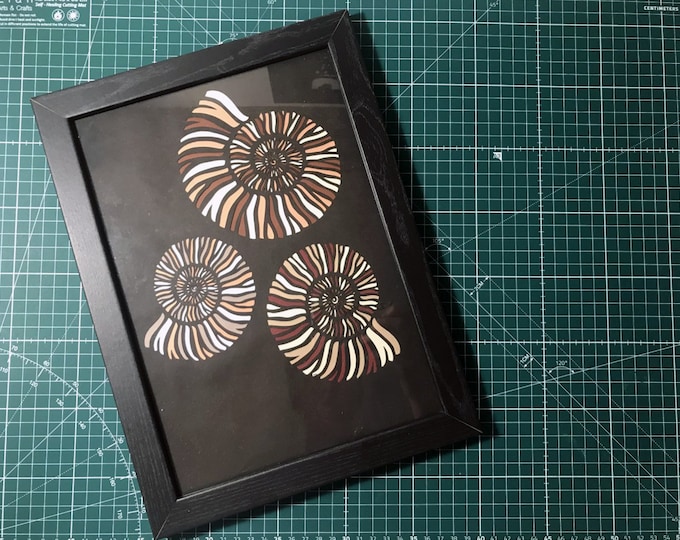 Nautilus, Ammonite, Papercut, Template, Diy Template, Layered Papercut ...